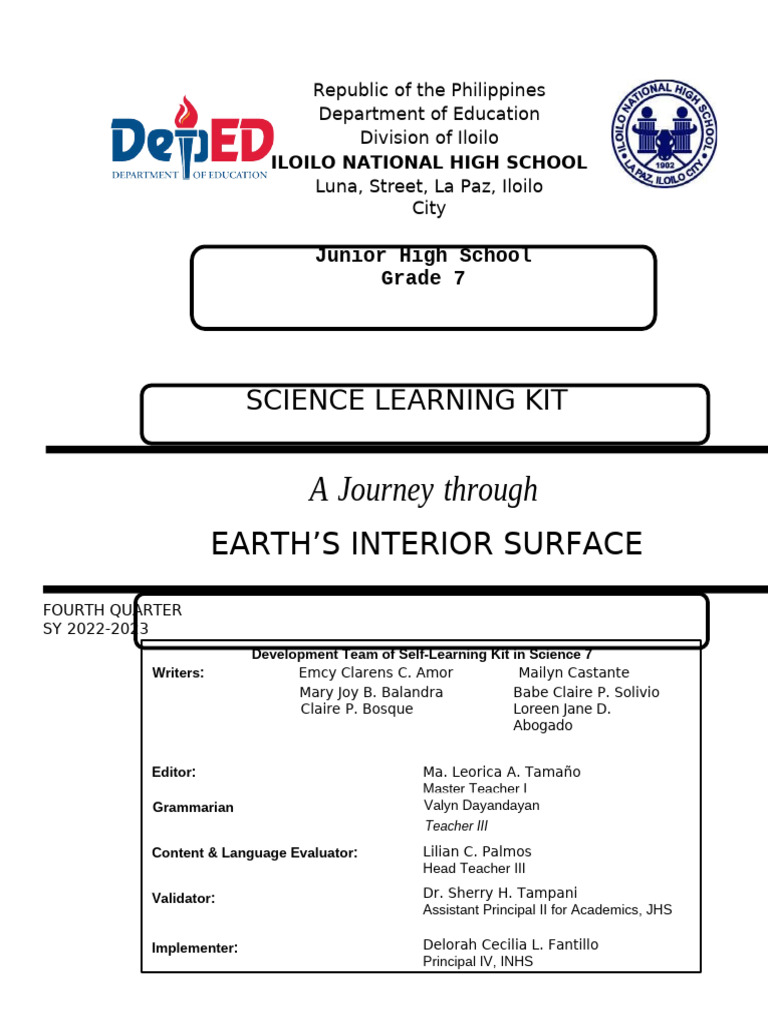 G7 Earth Science Q4 Week 1 7.docx COLOR CODED With Legend | PDF ...