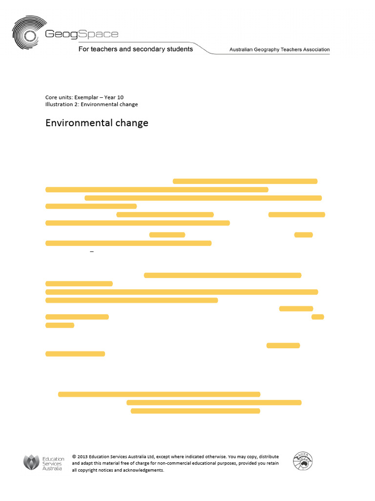 Geogspace Environmental Change | PDF | Earth | Natural Environment
