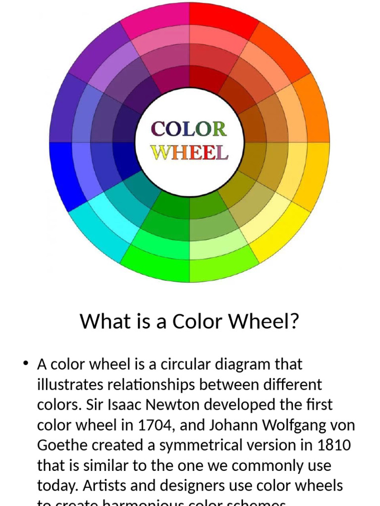 The Color Wheel Presentation | PDF | Color | Computer Graphics