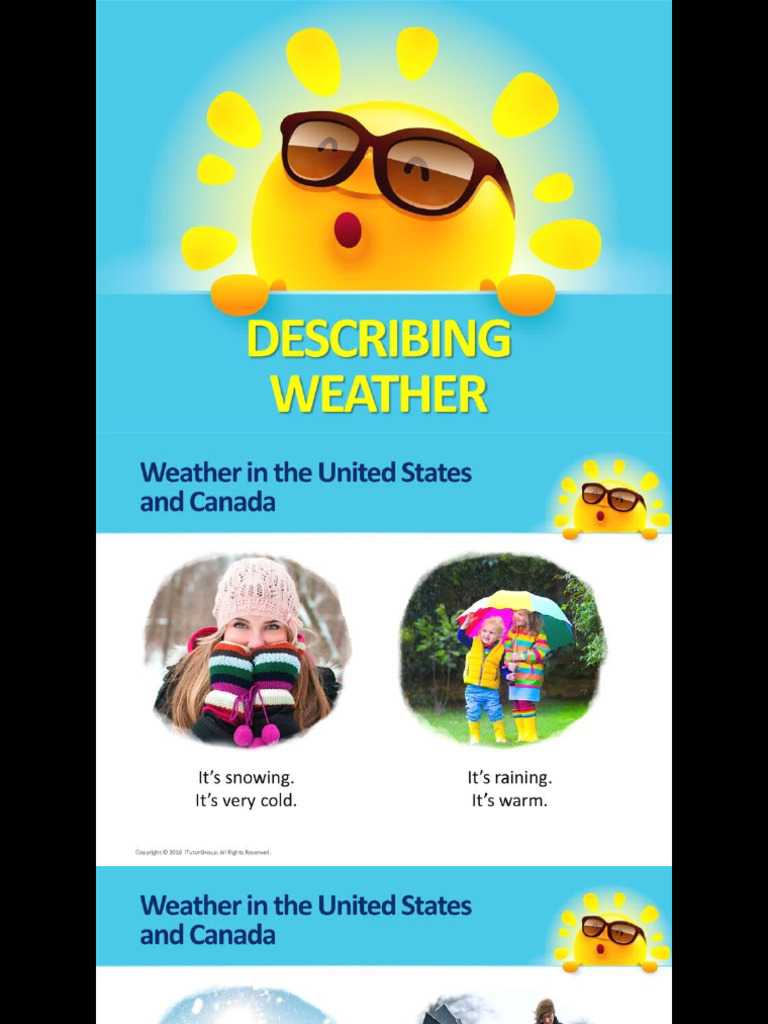 Describing Weather | PDF