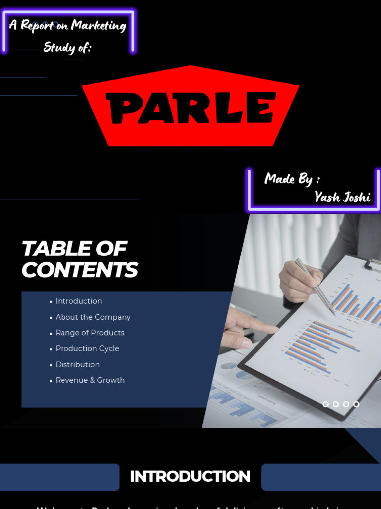 A Research On Parle For MBA Presentation Competition | PDF