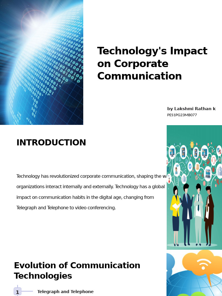 Technologys Impact On Corporate Communication | PDF | Communication ...