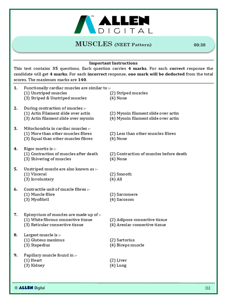 Exercise # I & II | PDF | Muscle | Skeletal Muscle