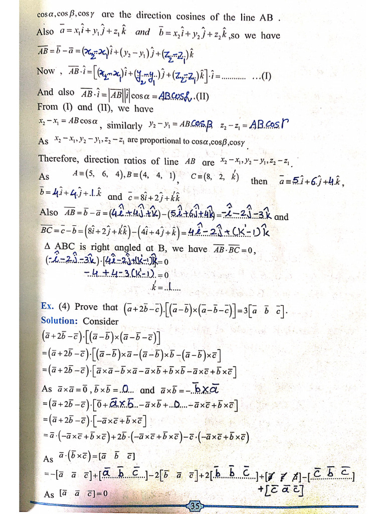 6.vectors & Three Dimensional Geometry | PDF