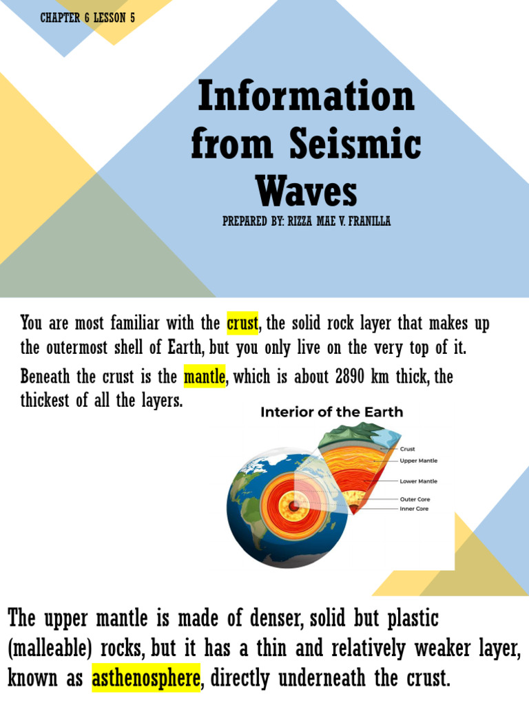 Chapter6 - Lesson5 - Information From Seismic Waves | PDF