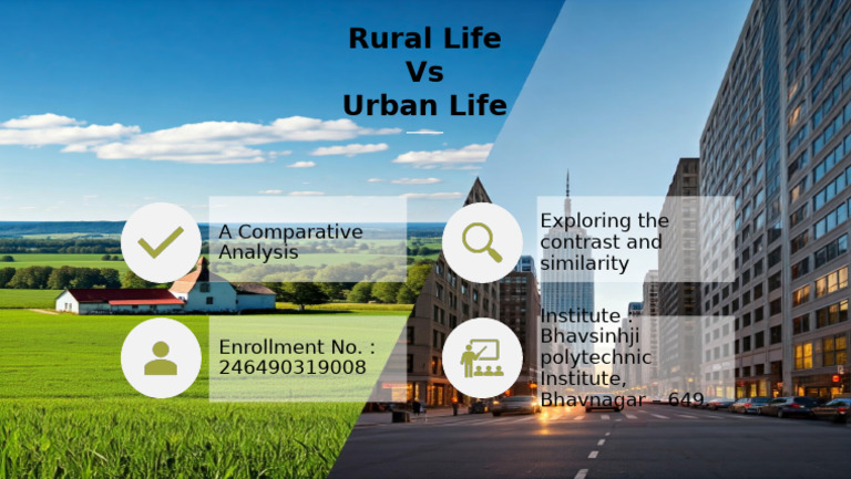 Rural Life Vs Urban Life | PDF