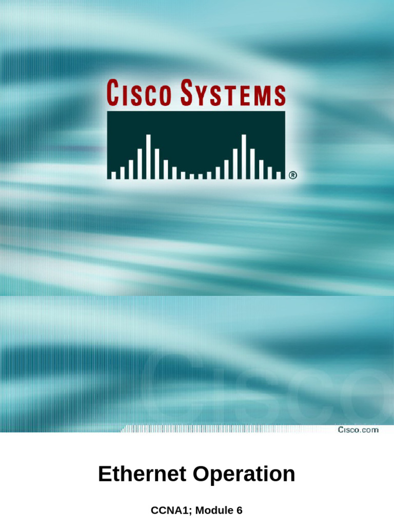 Ccna1 Mod06 Ethernet Operation Pdf Ethernet Electronics 