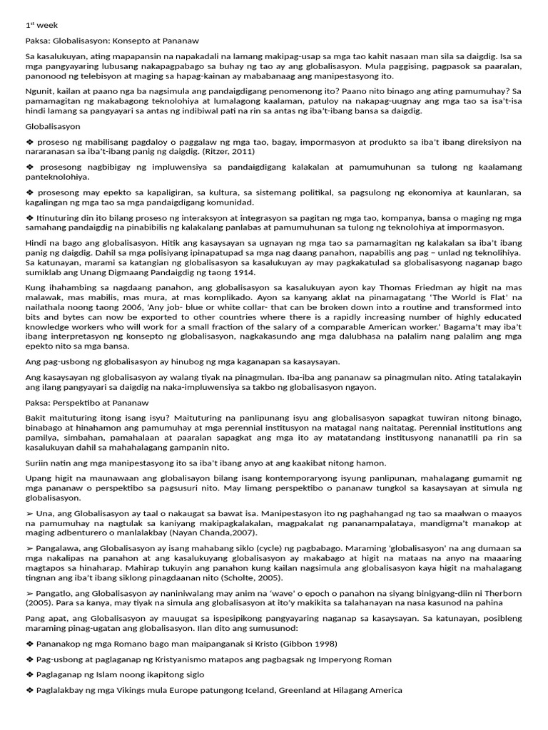 2nd Quarter AP 10 Lecture | PDF