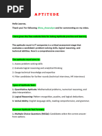 Quantitative Aptitude MCQ Questions and Answers | PDF