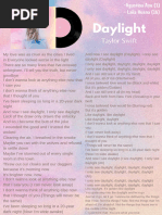 David Kushner Daylight Lyrics | PDF | Religion & Spirituality | Poetry