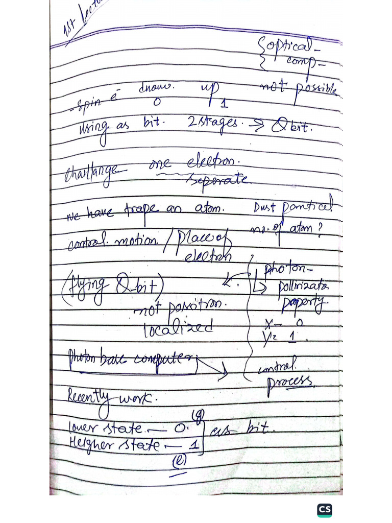 1st 3 Lec of Quantum Computing | PDF