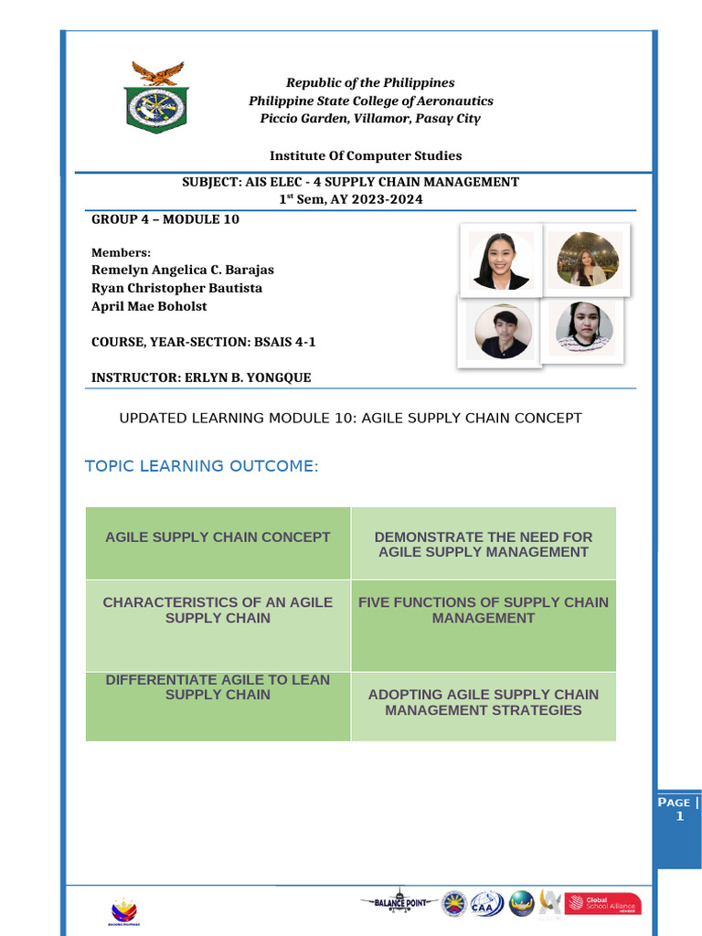 Updated Module Elec 4 | PDF | Supply Chain | Lean Manufacturing