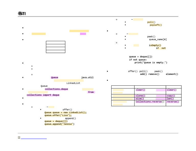 05 Handout 19-1 | PDF | Queue (Abstract Data Type) | Software Development