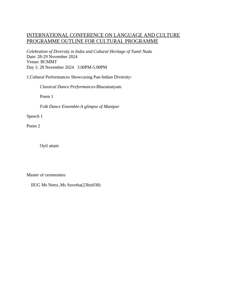 International Conference On Language and Culture | PDF