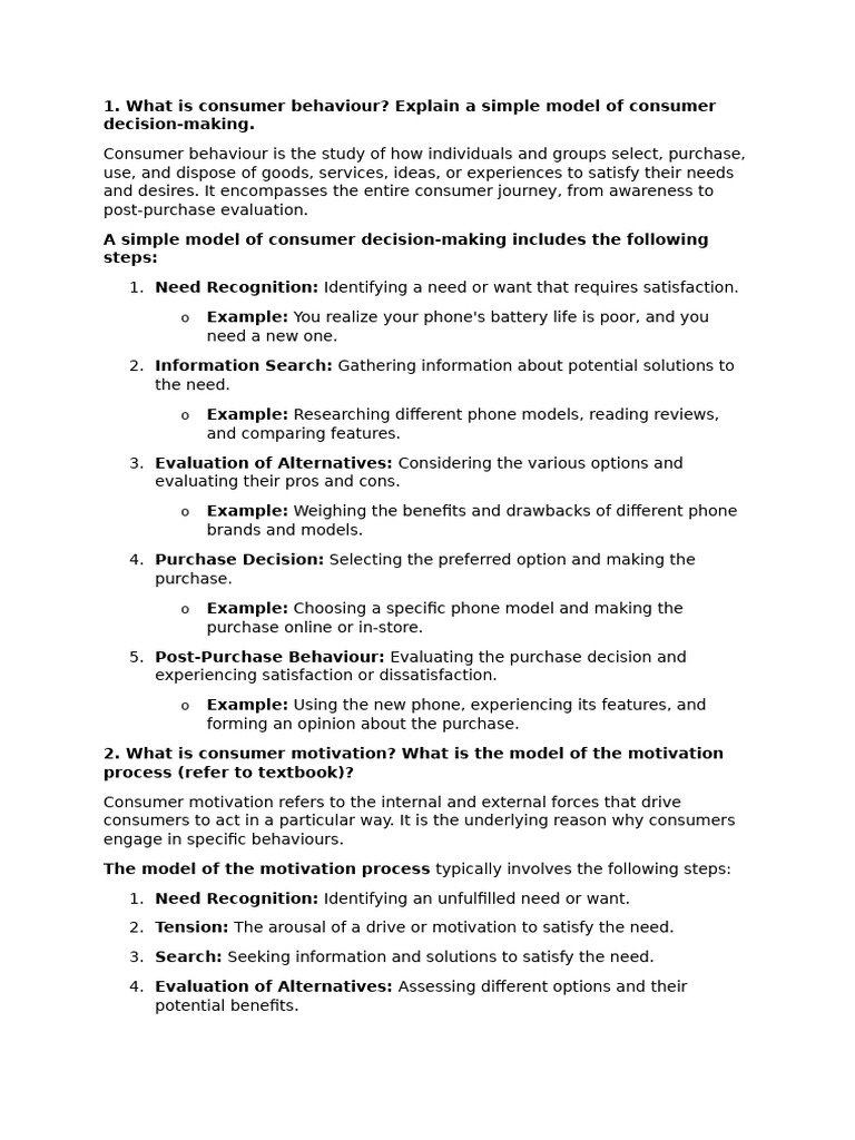 20 Questions Long | PDF | Consumer Behaviour | Behavior