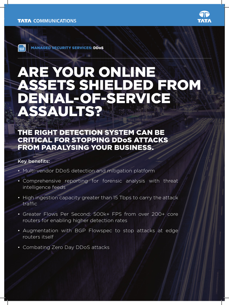 DDoS Protection for Enterprises | PDF | Denial Of Service Attack | Computer Network