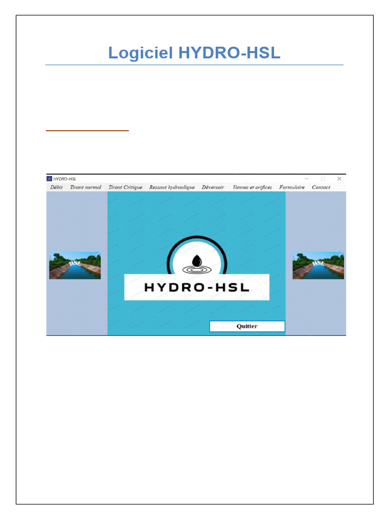 Logiciel HYDRO | PDF