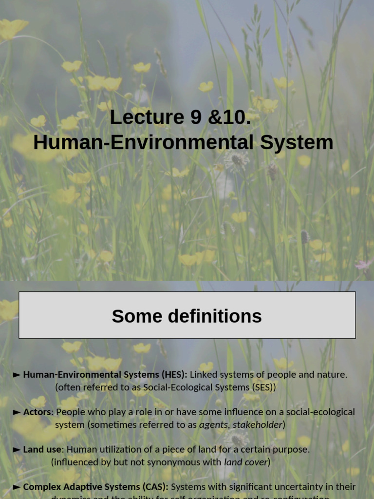 ENV - 107 - Lecture 9 - 10 - Human-Environmental System | PDF | Carbon ...