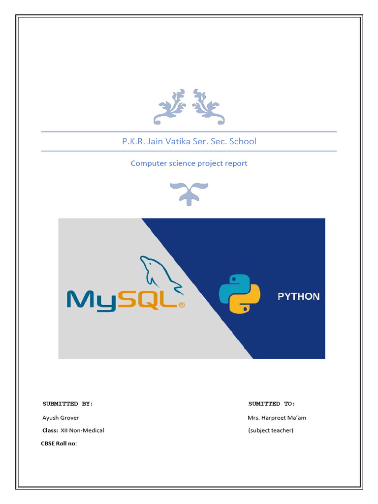 Ayush CS Project | PDF | Aircraft | Aerospace