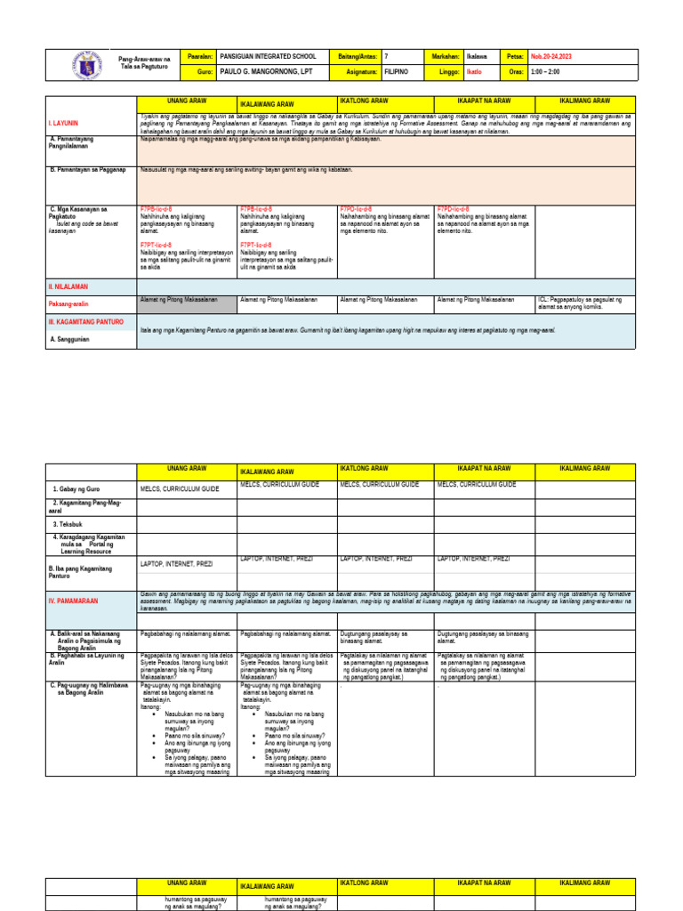 Aralin 2.3 (Final) | PDF