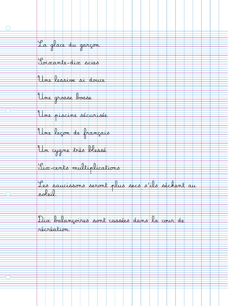 Lignes Écriture Seyes | PDF