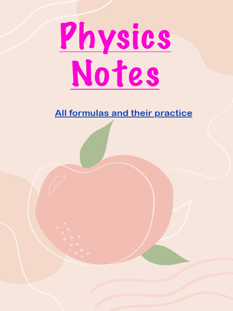 Physics Notebook | PDF