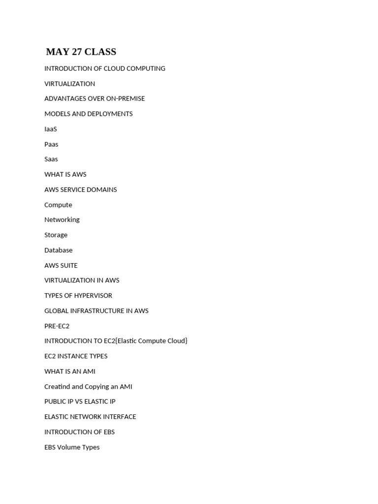 Introduction To Cloud Computing Notes | PDF