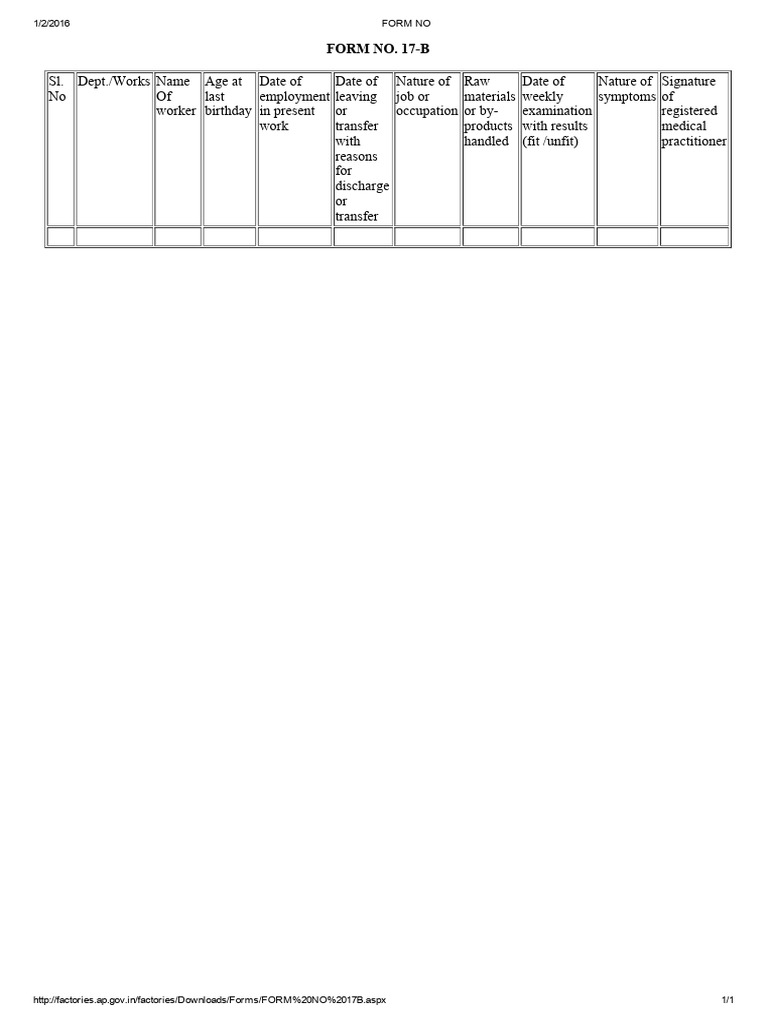 Form No 17B | PDF
