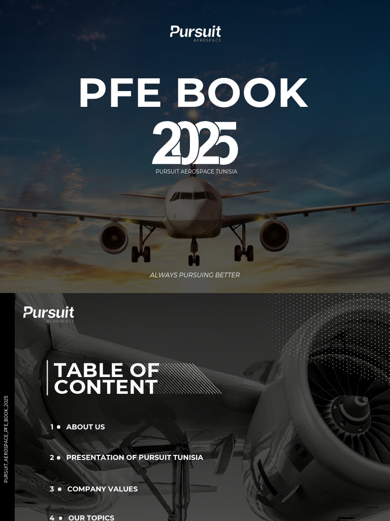 PFE Book 2025 - Pursuit Aerospace Tunisia | PDF | Human Factors And ...