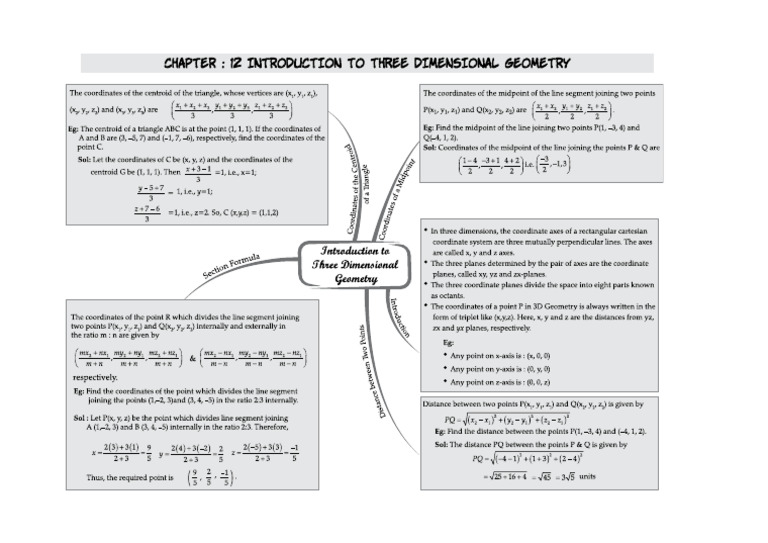 Introduction To 3D Geometry | PDF
