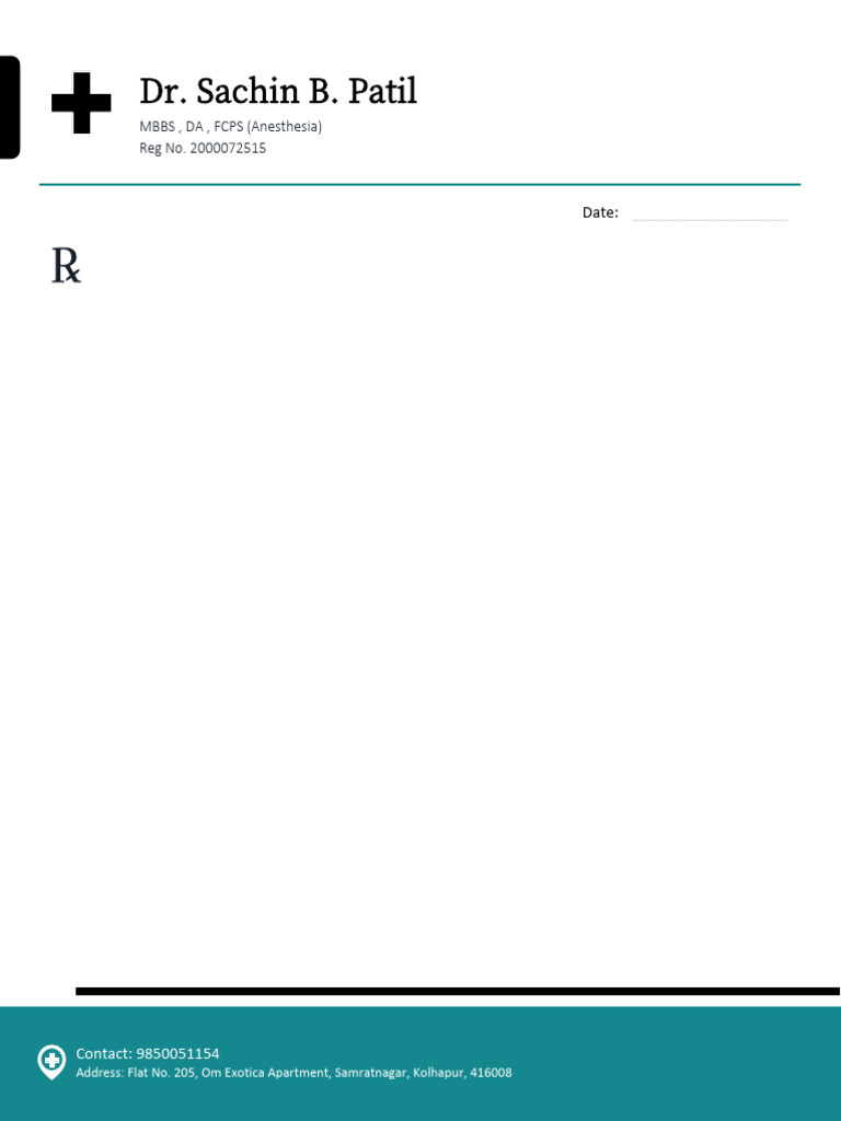 Pharmacist Prescription Template | PDF