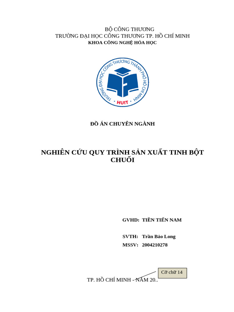 KCNHH - Huong Dan Trinh Bay KLTN - 2024 Final | PDF