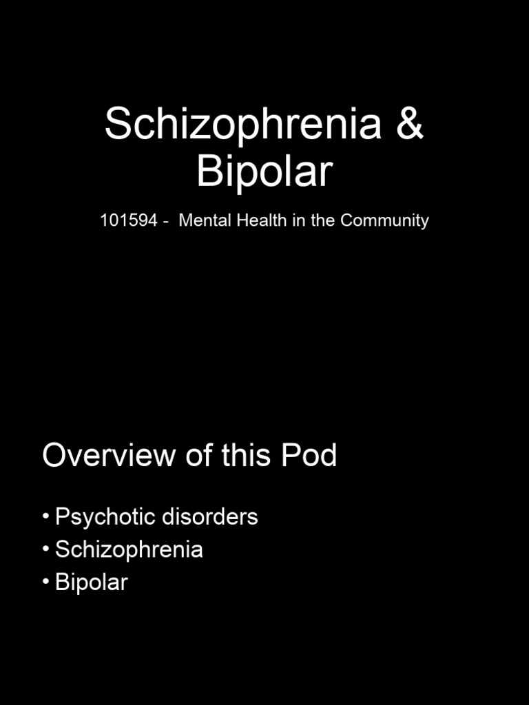 Schizophrenia & Bipolar | PDF