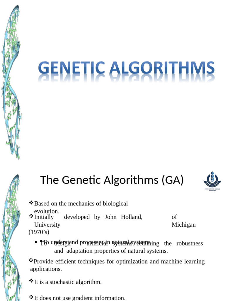 GA Lecture1 | PDF | Genetic Algorithm | Fitness (Biology)