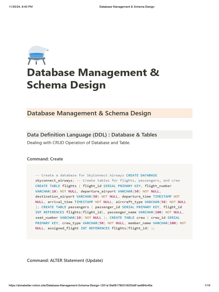 Database Management & Schema Design | PDF | Database Index | Data Management Software