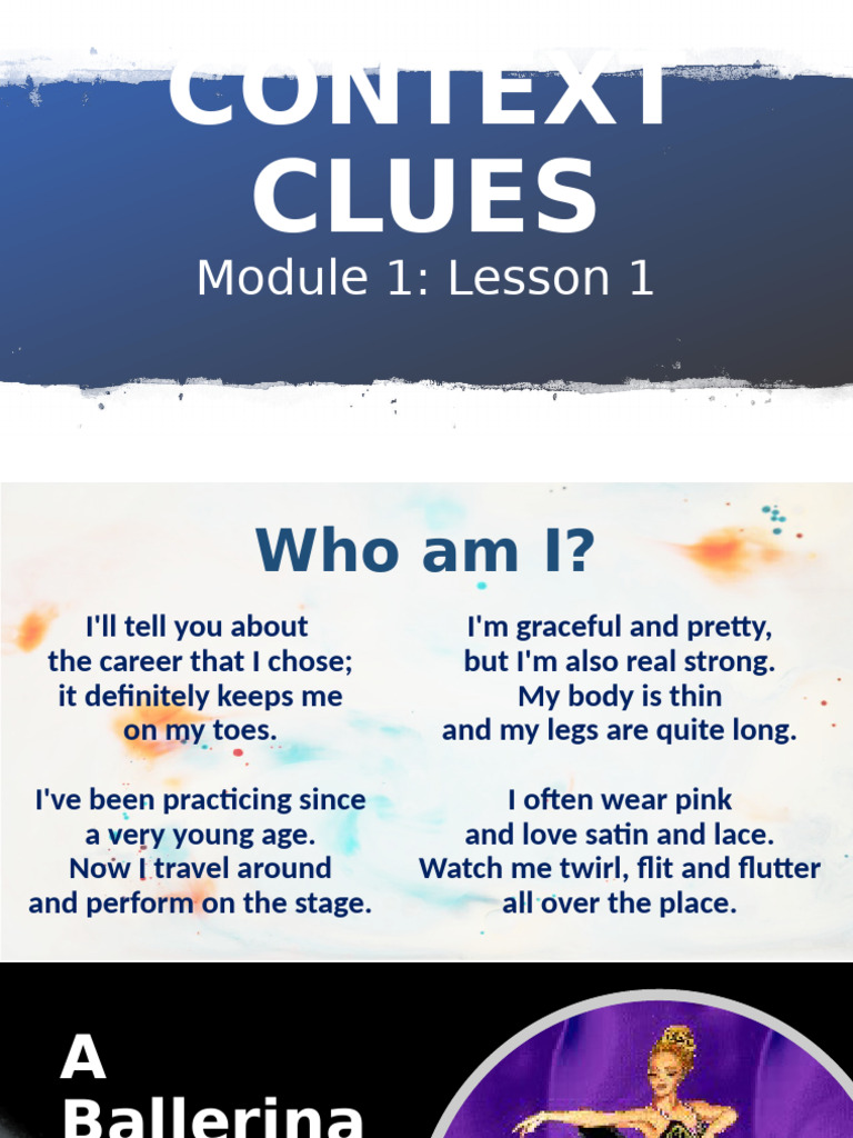 Q1 Mod1 Noting Context Clues | PDF