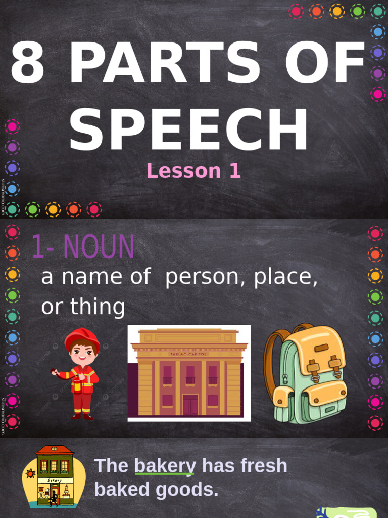 Lesson 1 Parts of Speech | PDF | Adverb | Adjective