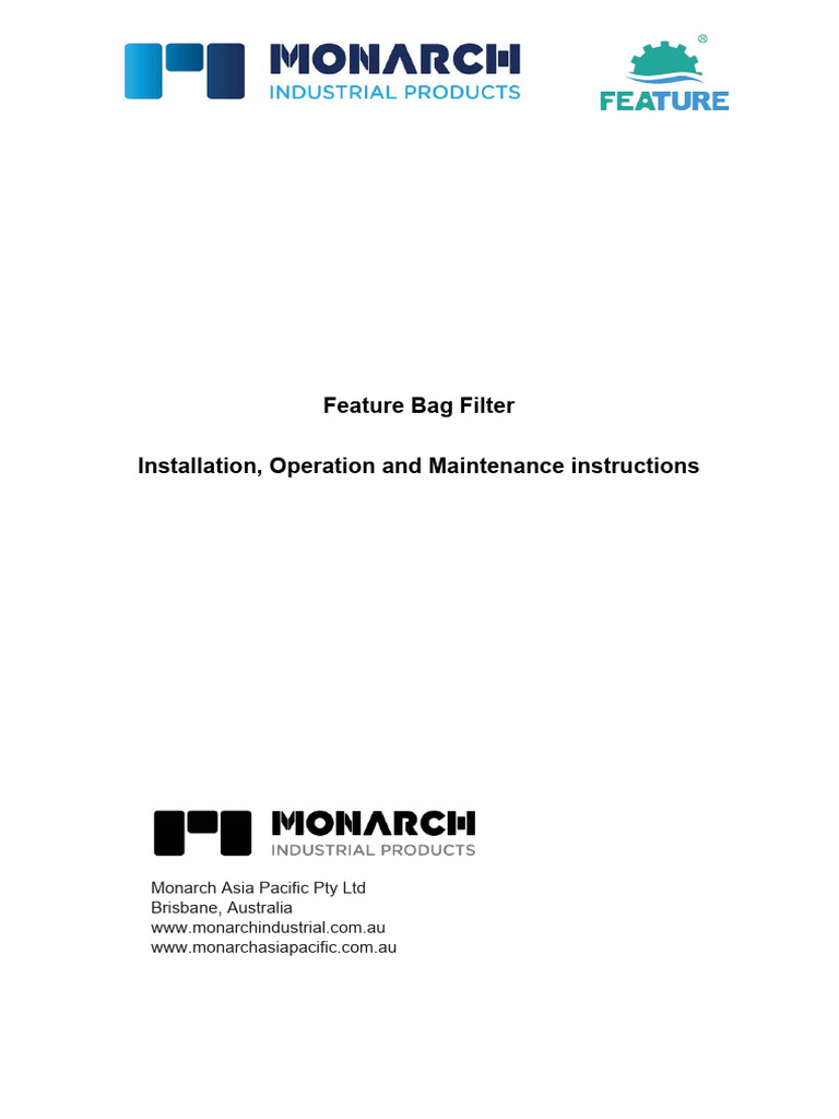 Feature Iom | PDF | Filtration | Valve