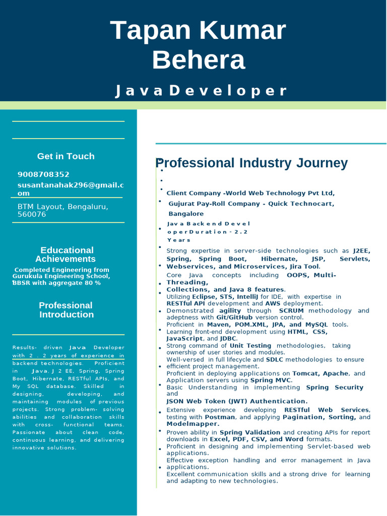 Tapana | PDF | Java (Programming Language) | Eclipse (Software)