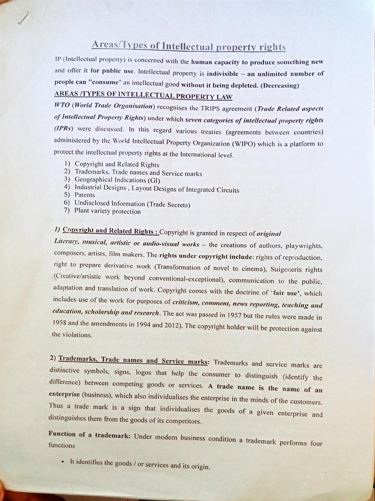 Ipr Notes | PDF