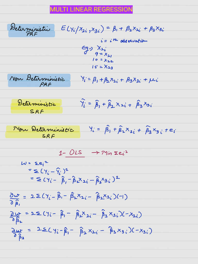 Multi Linear Regression | PDF
