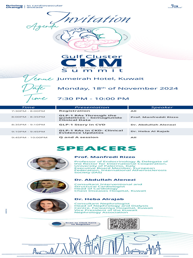 CKM Summit Invitation | PDF | Nephrology | Urology