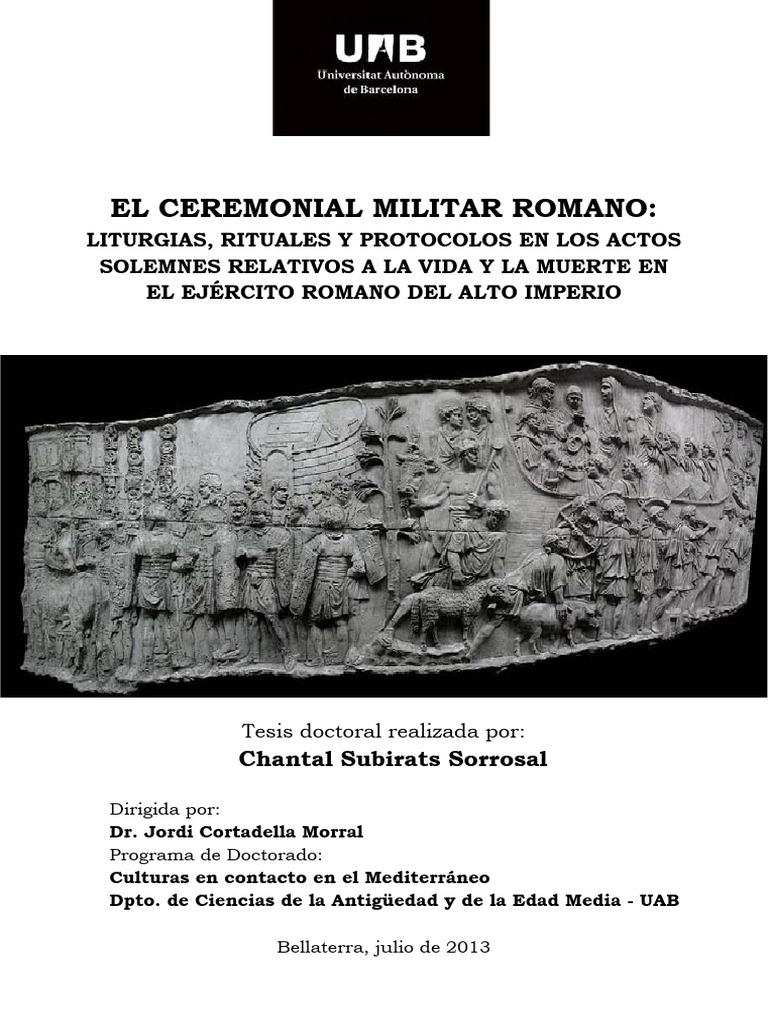 Ceremonial Militar Romano: Vida y Muerte | PDF | Legion romana ...