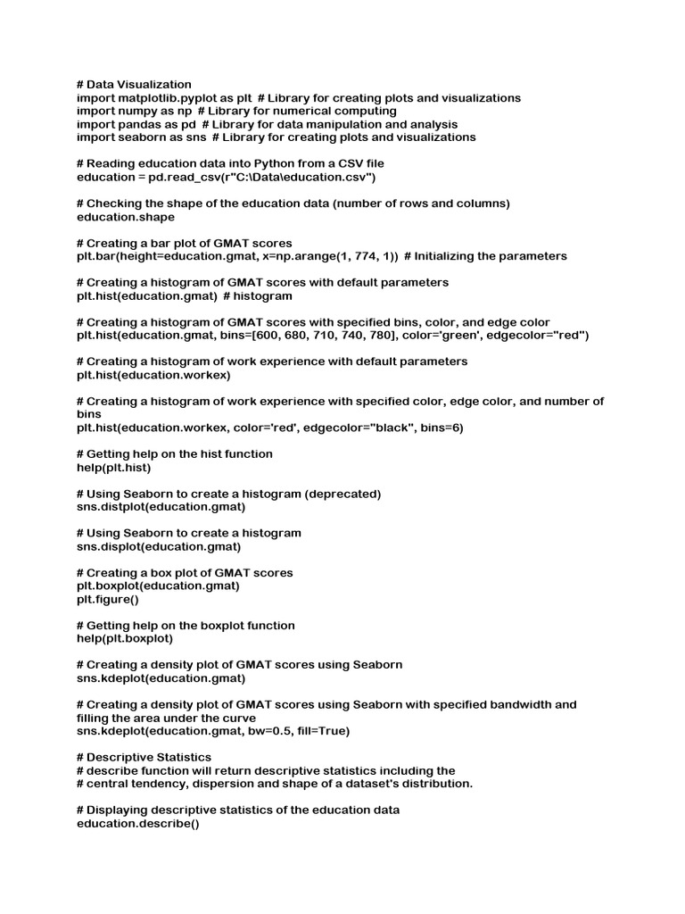 Data Visualization & Preprocessing Guide | PDF | Data Type | Integer (Computer Science)