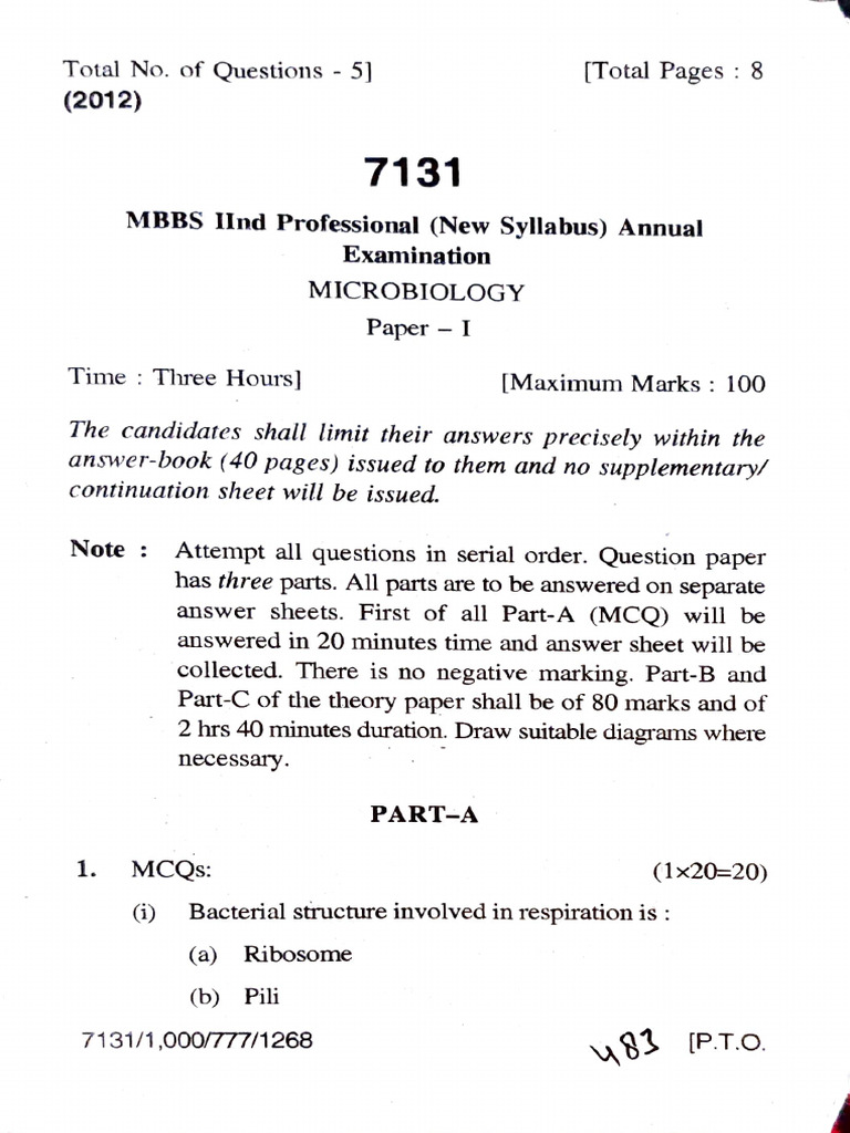 Micro Part 1 | PDF | Infection | Virus