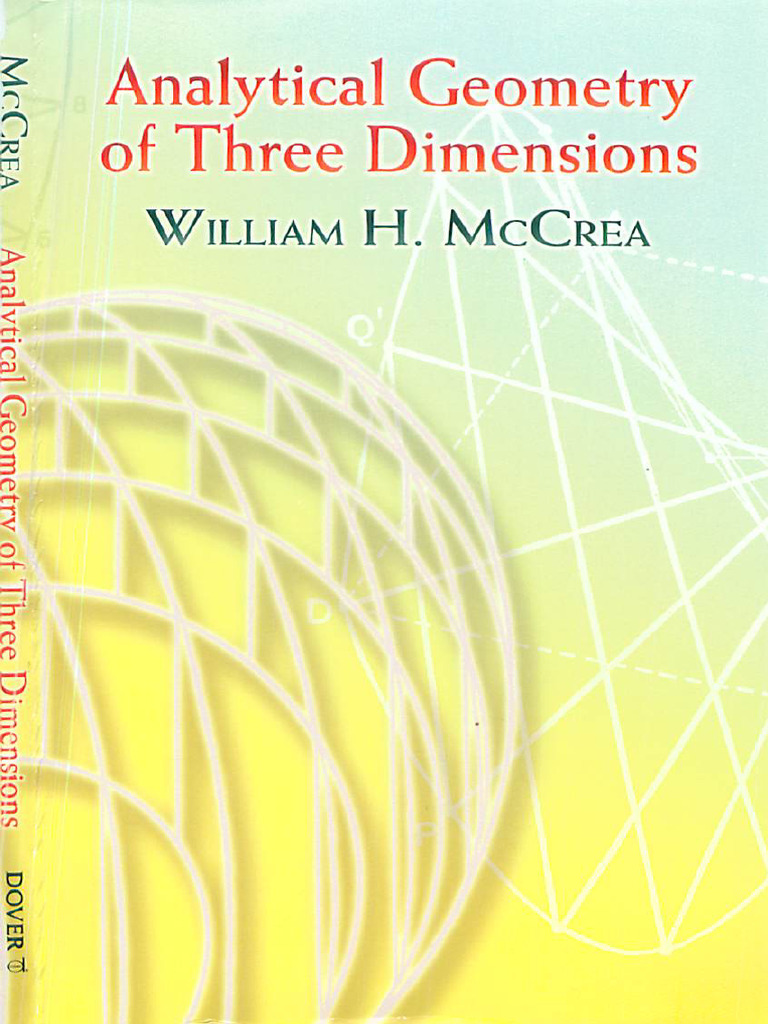 Analytical Geometry of Three Dimensions | PDF