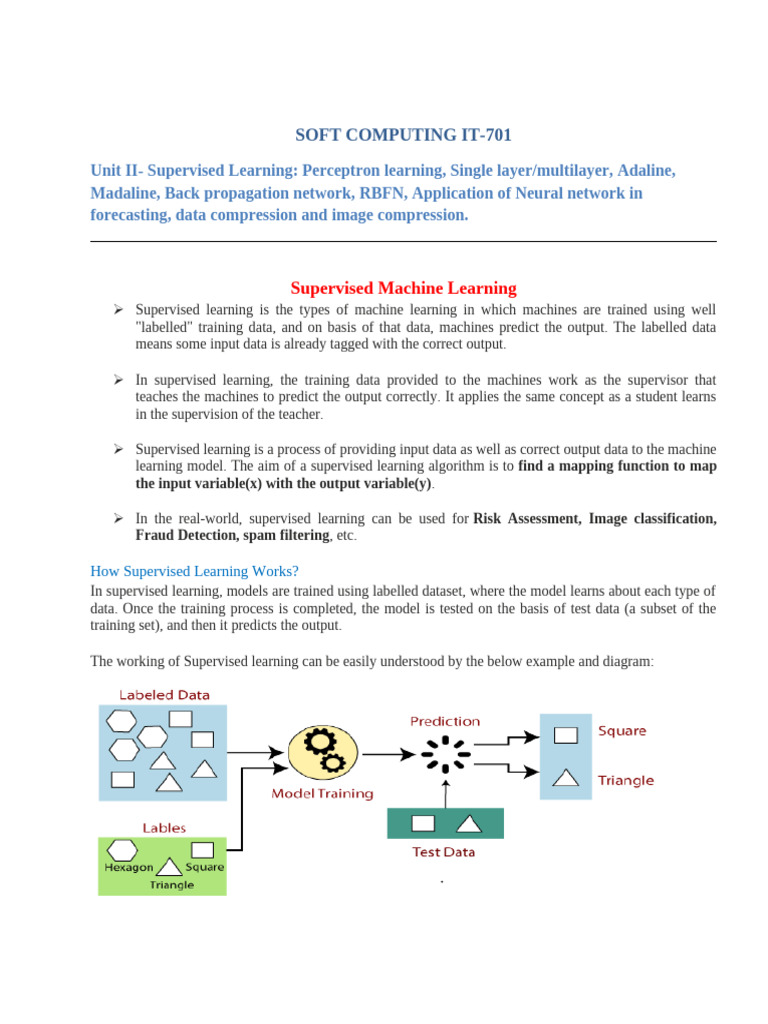 Supervised Learning in Soft Computing | PDF | Artificial Neural Network ...