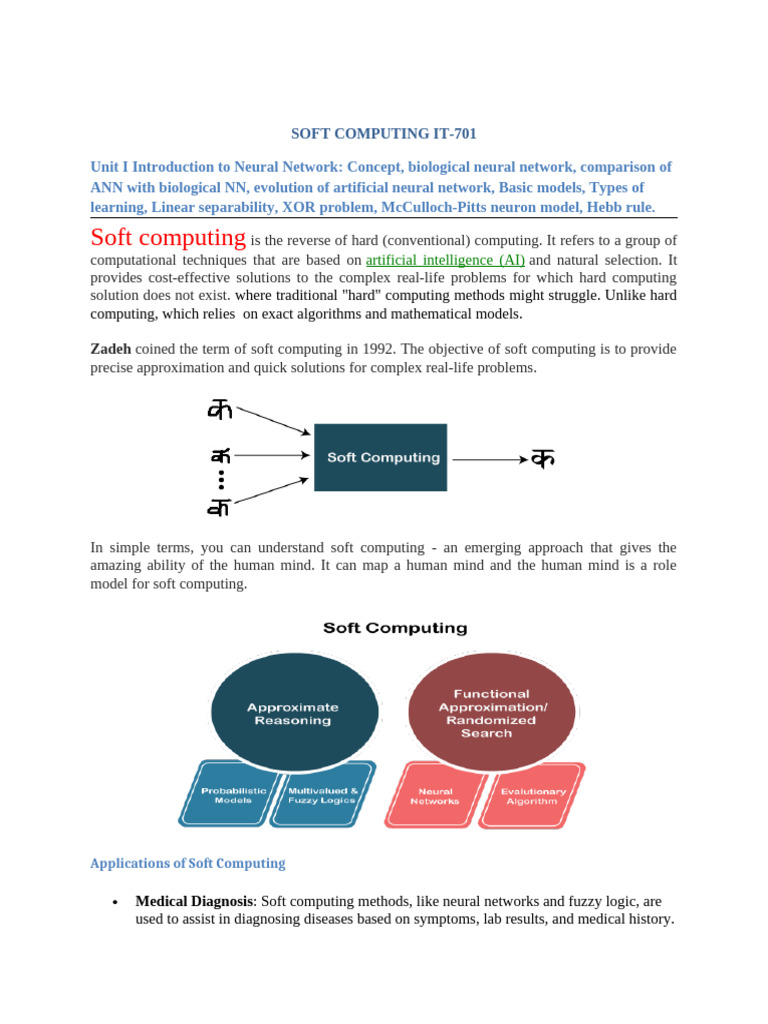 Introduction to Soft Computing and Neural Networks | PDF | Artificial ...