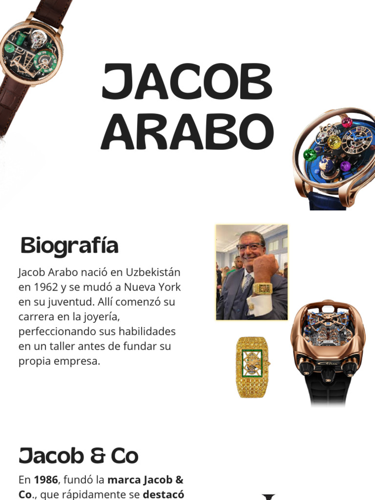 Jacob Arabo: Innovador en Joyería de Lujo | PDF