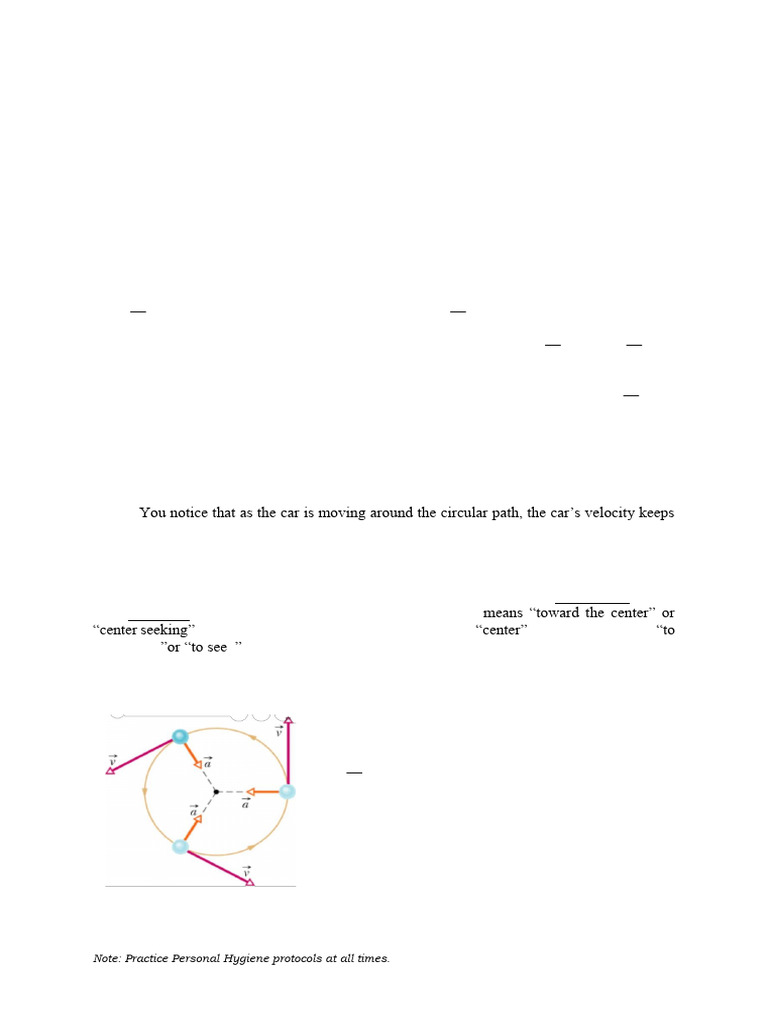 Adv - Phy Q1 LAS WEEK 1 Competency 2 | PDF | Acceleration | Velocity